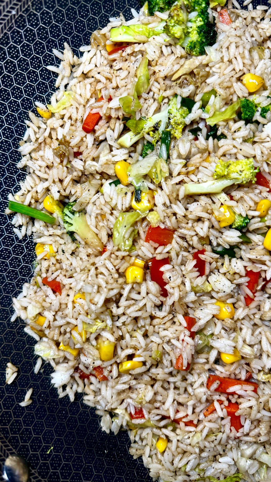 Veg Pepper Fried Rice - SoupsandSunsets